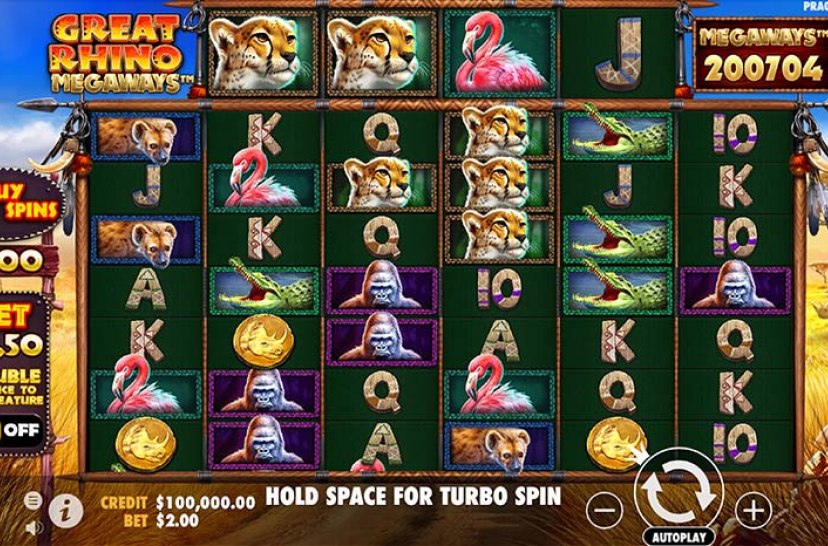 Great Rhino Megaways The Best Slots Machines at OneCasino